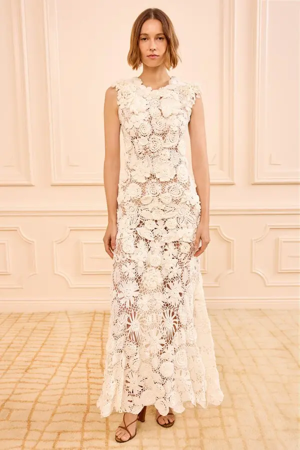 Ulla Johnson Anita Hand Crochet Maxi Dress