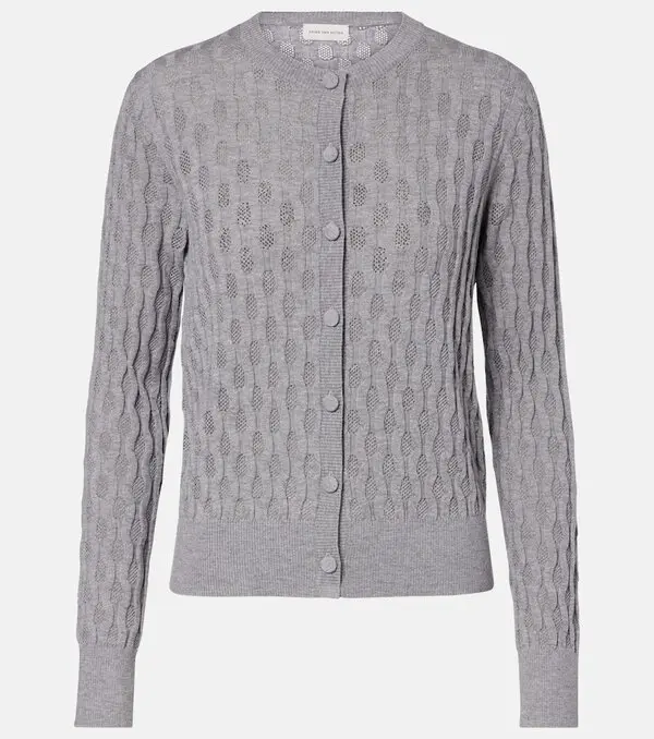 Dries Van Noten Wool Cardigan - Grey