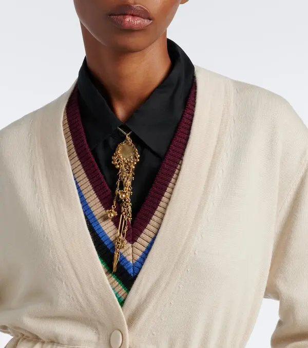 Dries Van Noten Wool Cardigan - White