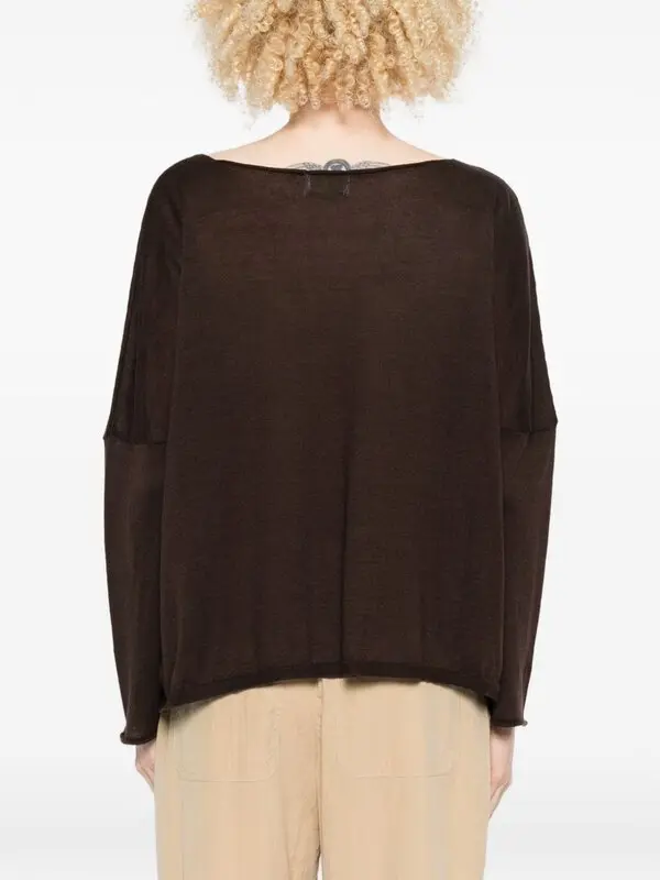 BEYOU Cashmere And Cotton Blend Sweater - Brown