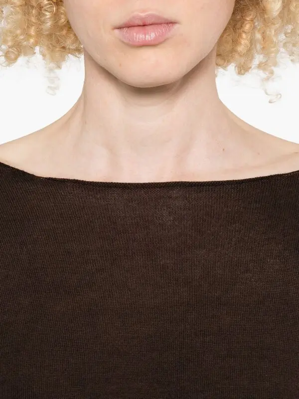 BEYOU Cashmere And Cotton Blend Sweater - Brown