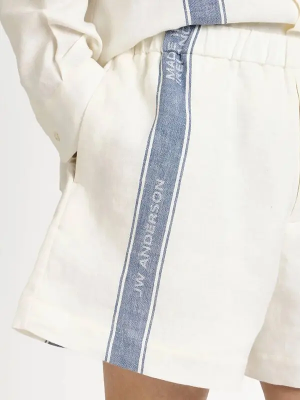 JW Anderson Bermuda Shorts With Contrasting Detail - White