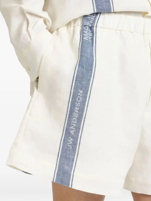 JW Anderson Bermuda Shorts With Contrasting Detail - White