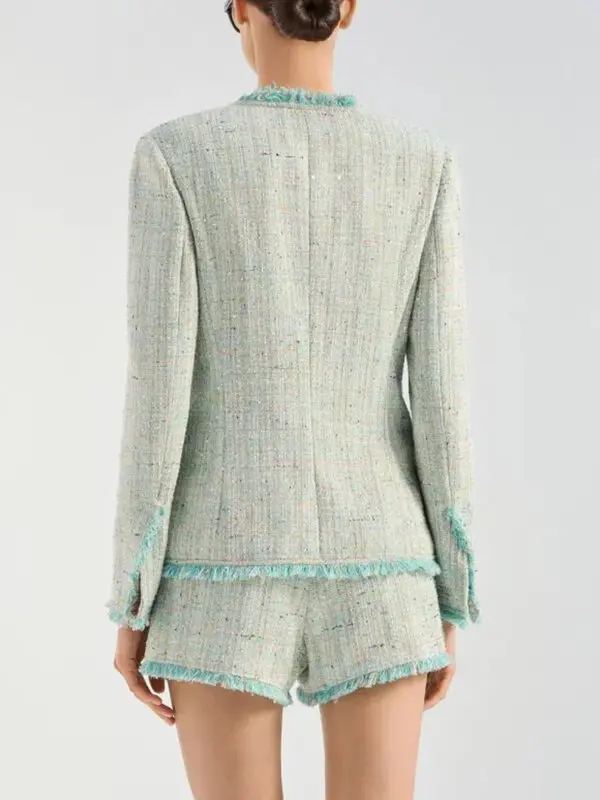 GENNY Fringed Jacket - Green