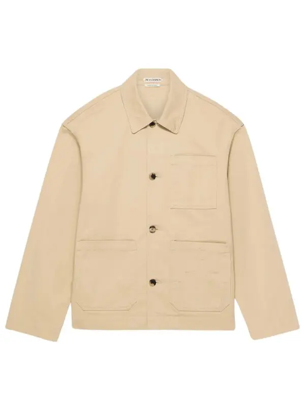 JW Anderson Blouson Jacket With Patch Pocket - Beige