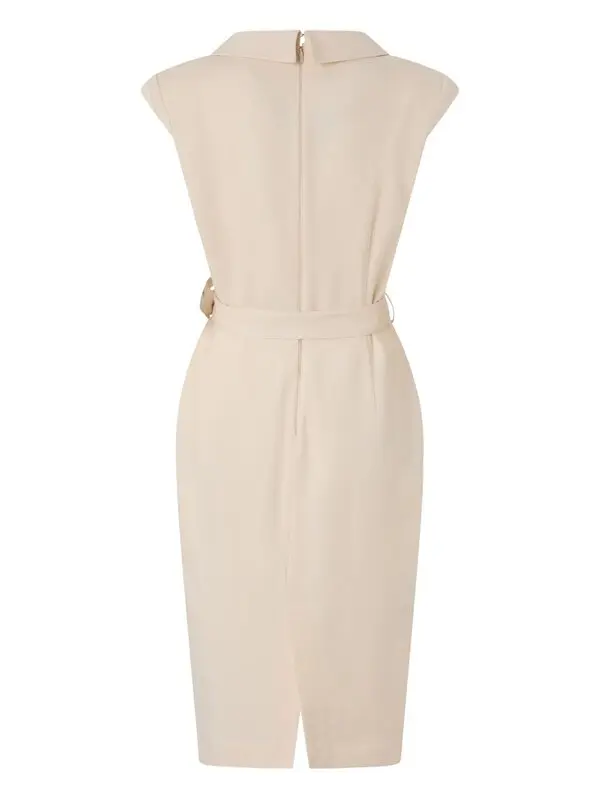 Pinko Belted Dress - White