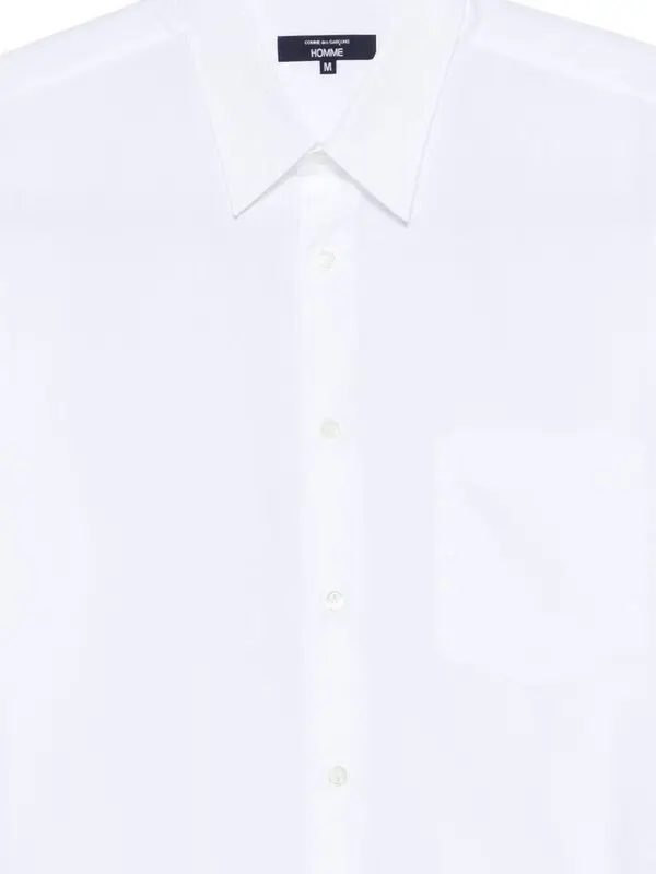 Comme Des Garçons Logo Shirt - White