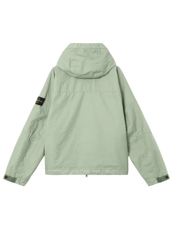 Stone Island Logo Nylon Bomber Jacket - Green