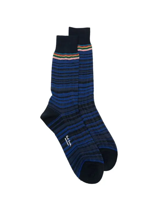 Paul Smith Cotton Ankle Socks - Blue