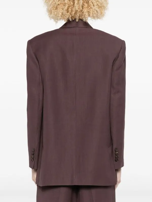 Brunello Cucinelli Single-breasted Blazer Jacket - Brown