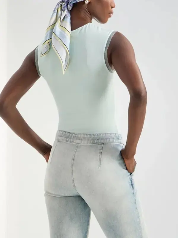 GENNY Sleeveless Jersey Top - Green