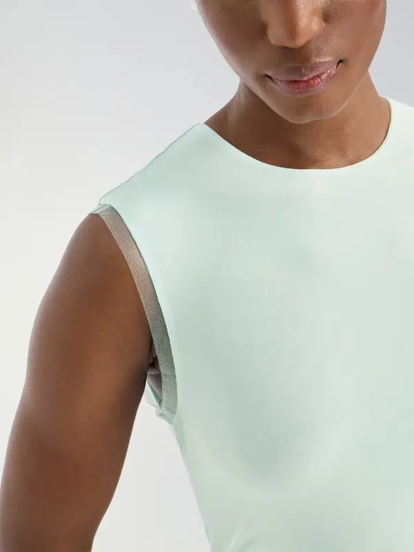 GENNY Sleeveless Jersey Top - Green