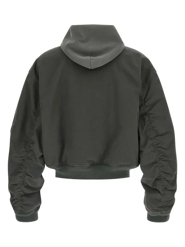 Balenciaga Cotton And Nylon Blend Bomber Jacket - Green