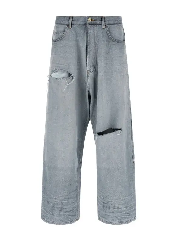 Balenciaga Minimal Baggy Jeans - Sky Blue
