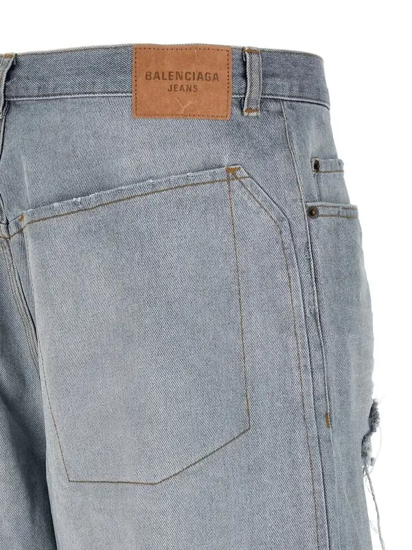 Balenciaga Minimal Baggy Jeans - Sky Blue