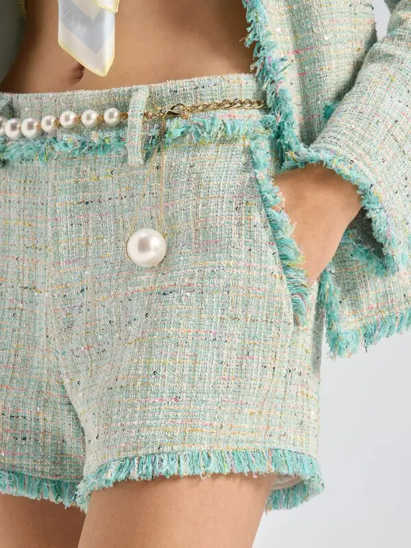 GENNY Jacquard Multi-thread Shorts - Green