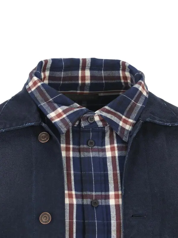 Balenciaga Cotton Shirt Jacket - Blue