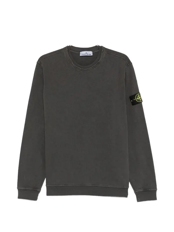 Stone Island Cotton Crewneck Sweatshirt - Black