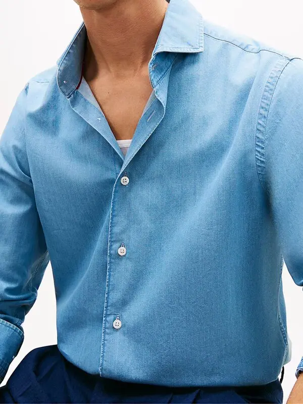 Tommy Hilfiger Smart Casual Shirt - Sky Blue
