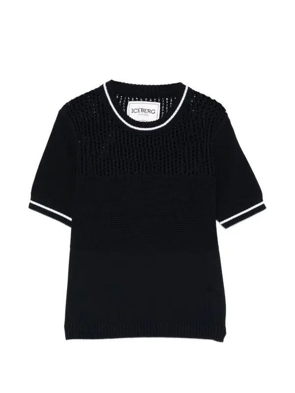 Iceberg Crew Neck Knitted Sweater