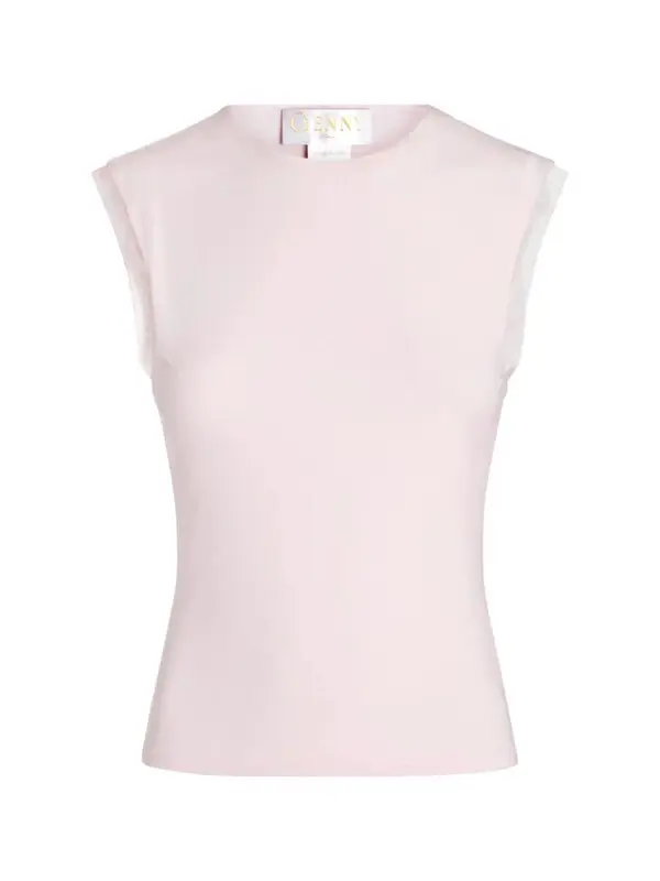 GENNY Sleeveless Jersey Top - Pink