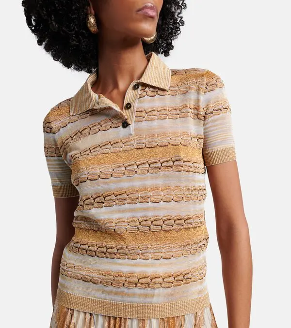 Missoni Lamé Polo Shirt