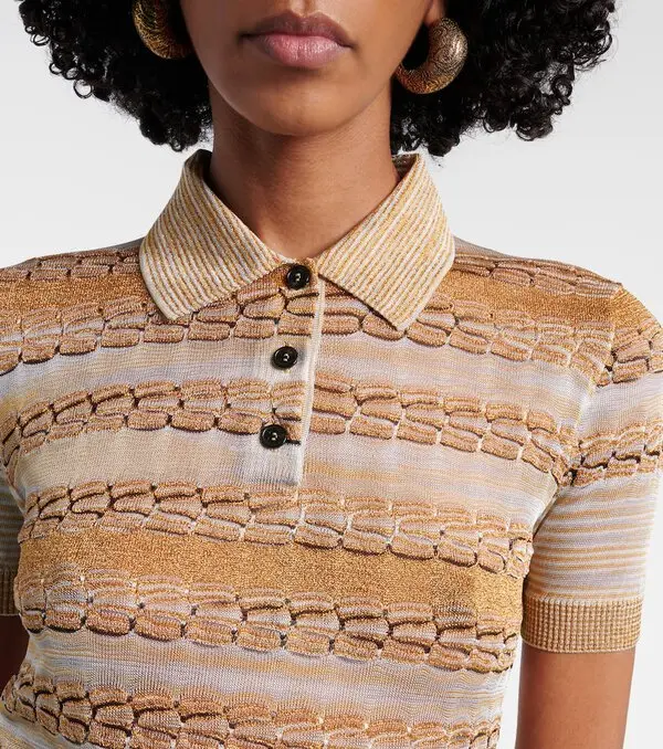 Missoni Lamé Polo Shirt