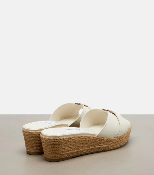 JIMMY CHOO Leda Wedge Espadrilles
