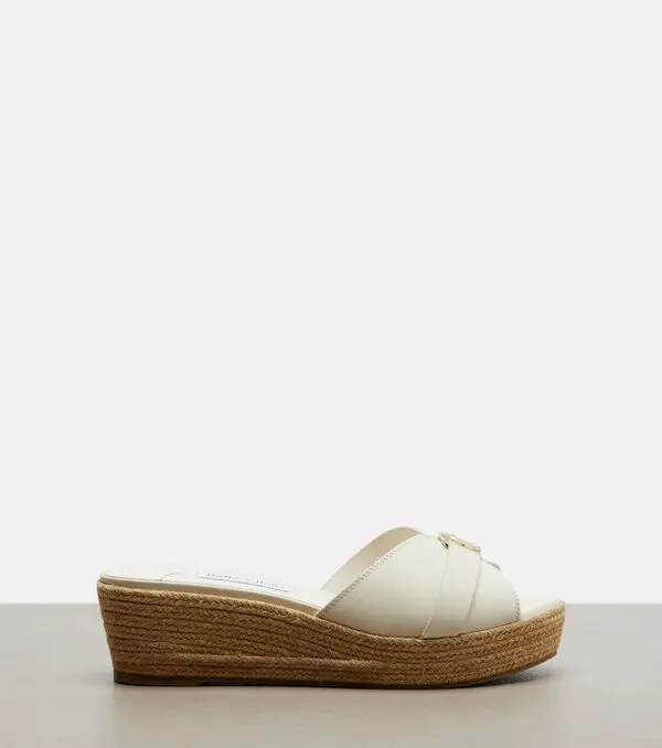 JIMMY CHOO Leda Wedge Espadrilles