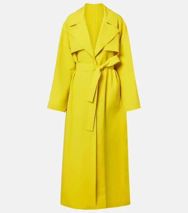Alaïa Oversized Poplin Trench Coat