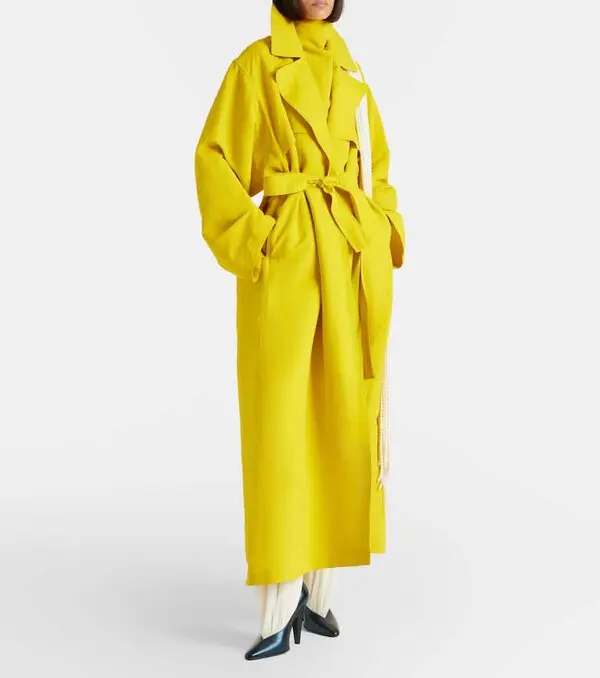 Alaïa Oversized Poplin Trench Coat
