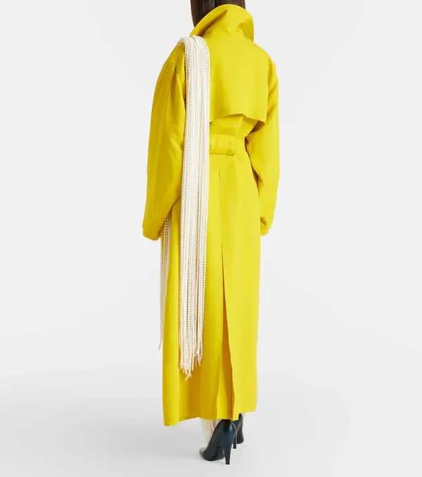 Alaïa Oversized Poplin Trench Coat
