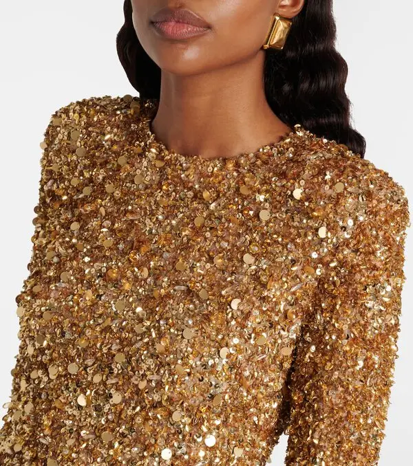 Rachel Gilbert Phillipe Embellished Minidress