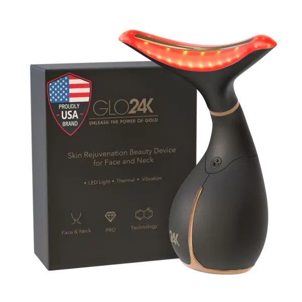 GLO24K Skin Rejuvenation Beauty Device For Face And Neck - One-color