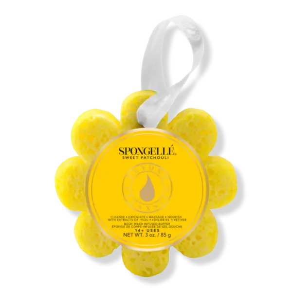 SPONGELLE Sweet Patchouli Wild Flower Body Buffer | Body Wash Infused Buffer - One-color