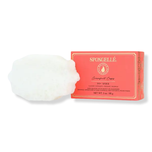 SPONGELLE Daisy Collection Pedi Buffer Grapefruit Cassis - One-color