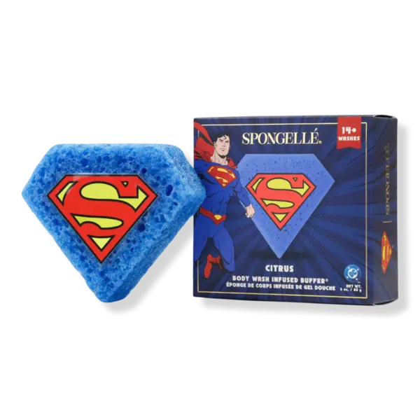 SPONGELLE Dc Superman™ Citrus Body Buffer | Body Wash Infused Buffer - One-color
