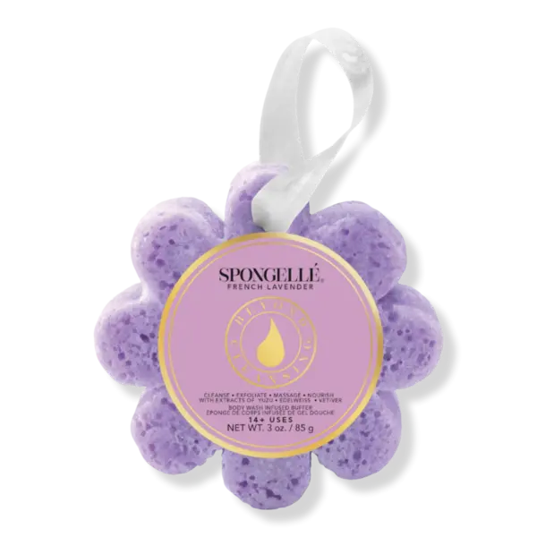 SPONGELLE French Lavender Wild Flower Body Buffer | Body Wash Infused Buffer - One-color