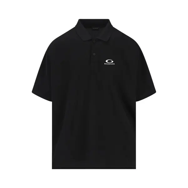 Balenciaga Short-sleeve Regular Polo T-shirt - Black
