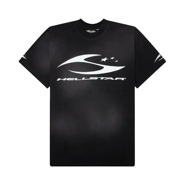 HELLSTAR H Cursive Logo T-shirt - Black