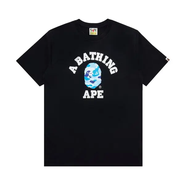 A BATHING APE Abc Camo College Tee - Black