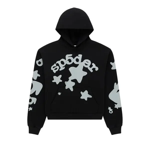 SP5DER Reflective Beluga Hoodie - Black