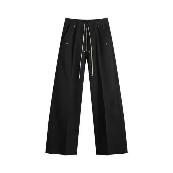 Rick Owens Wide Leg Trousers - Black