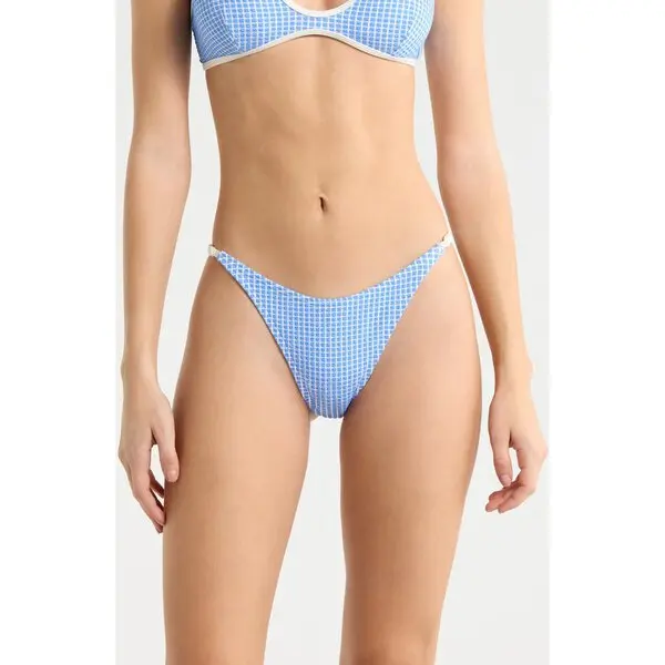 Rip Curl Poolside Hi Leg Skimpy Bikini Bottoms - Blue