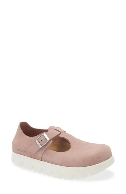 BIRKENSTOCK Papillo Paris Chunky Mary Jane - Pink Clay Suede