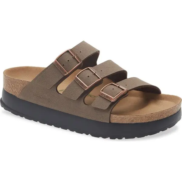 BIRKENSTOCK Florida Platform Flex Sandal - Brown