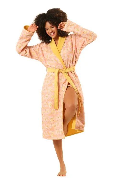 ZSA ZSA ZSU Tabea Shawl Collar Muslin Cotton Bathrobe