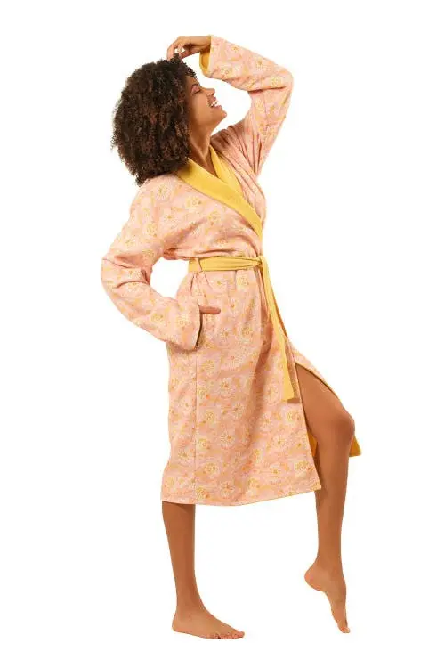 ZSA ZSA ZSU Tabea Shawl Collar Muslin Cotton Bathrobe
