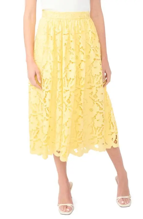 Ted Baker London Floral Lace Cotton Skirt