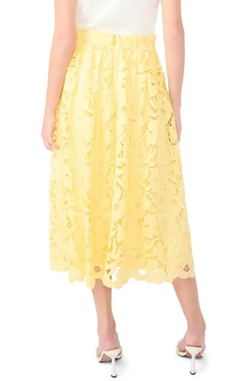 Ted Baker London Floral Lace Cotton Skirt